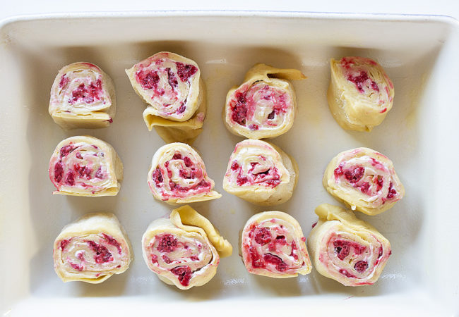Raspberry Cream Cheese Sweet Rolls - i am baker