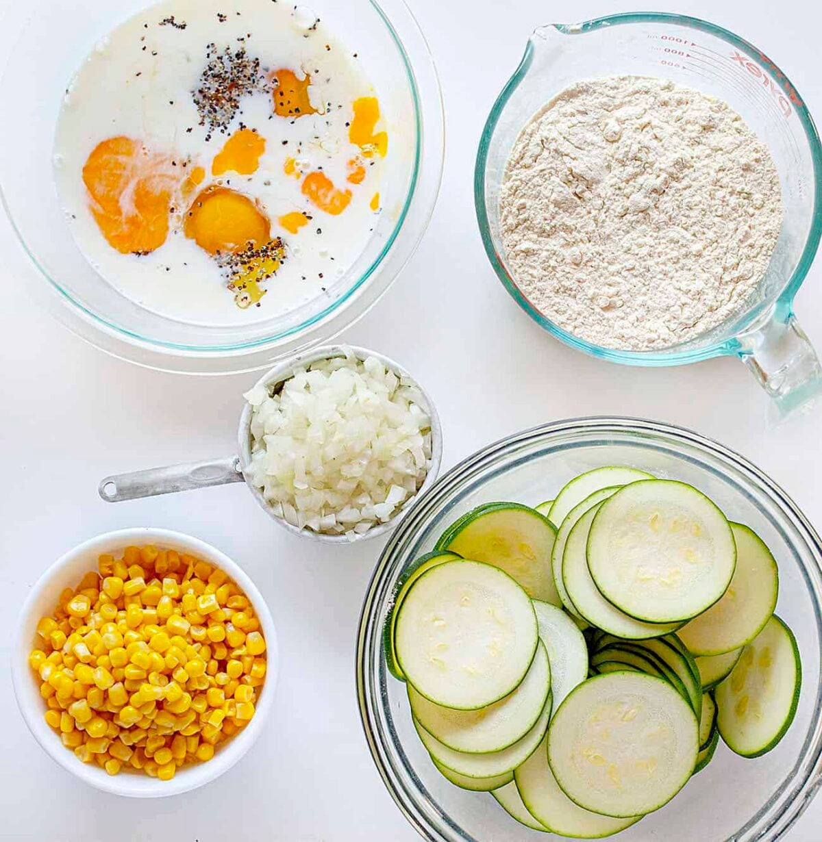Zucchini and Sweet Corn Quiche - i am baker