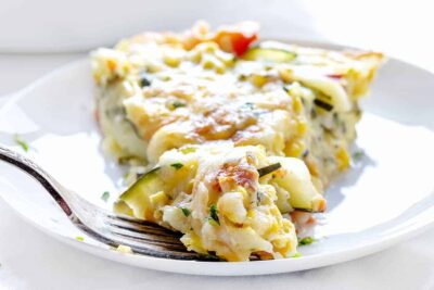 Zucchini and Sweet Corn Quiche - i am baker
