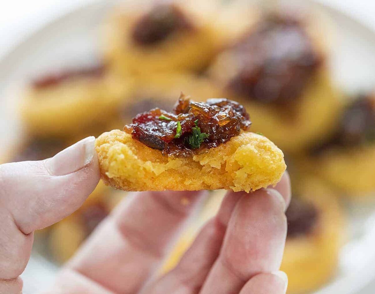 Cheesy Thumbprint Appetizer - i am baker