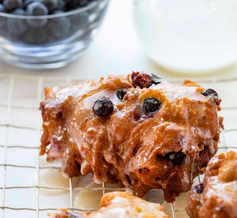 The BEST Blueberry Fritters - i am baker