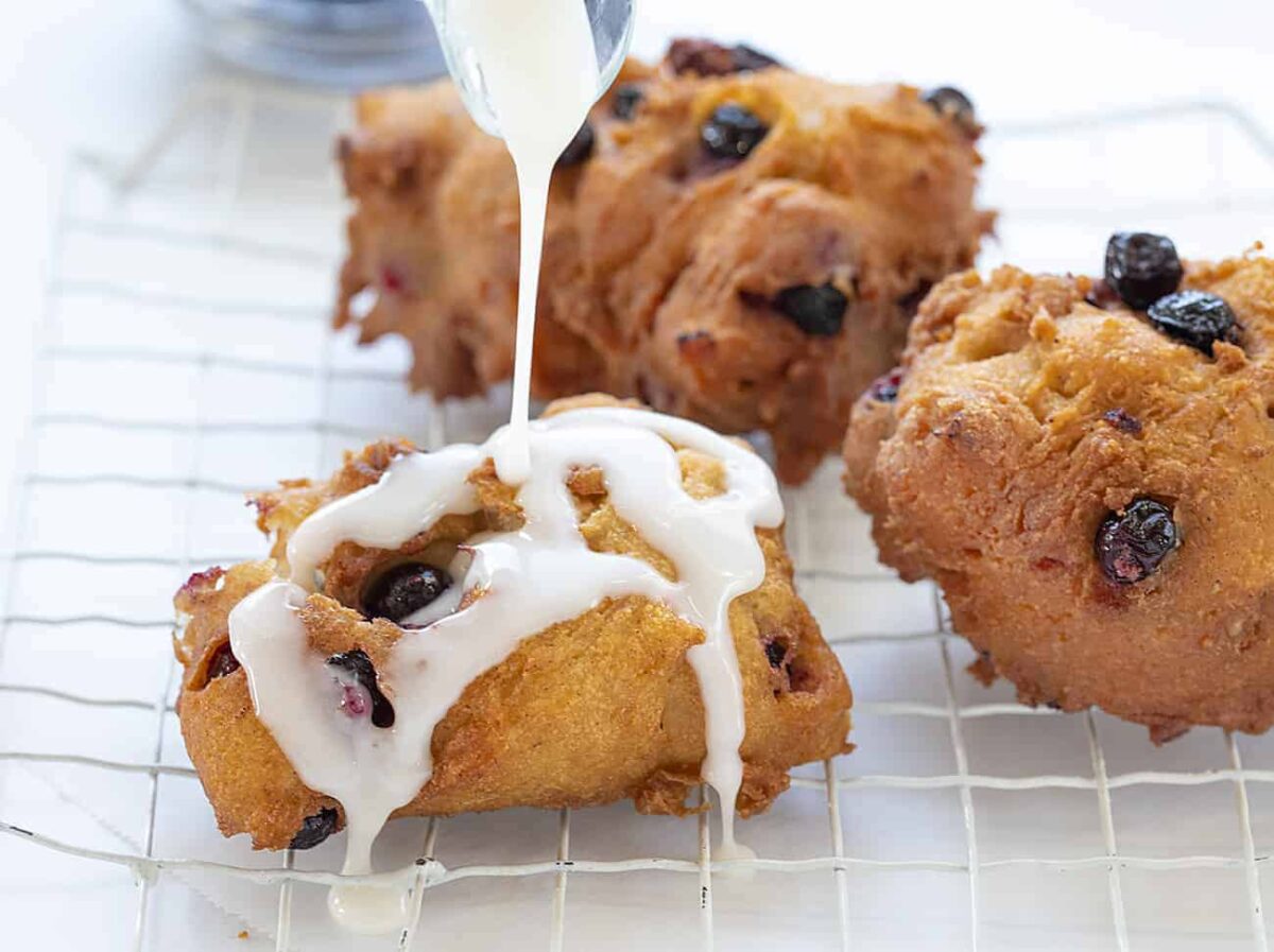 The BEST Blueberry Fritters - i am baker