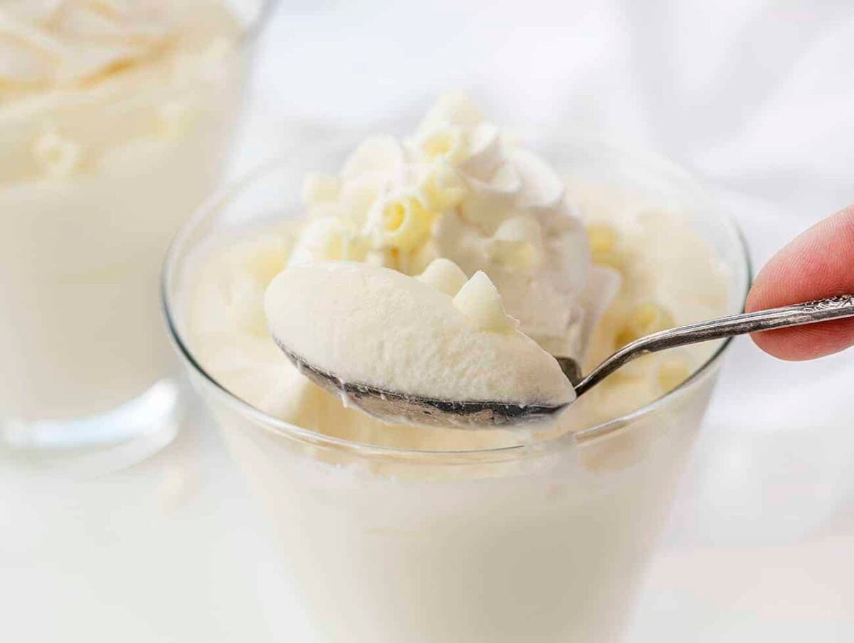 Two Ingredient White Chocolate Mousse - i am baker