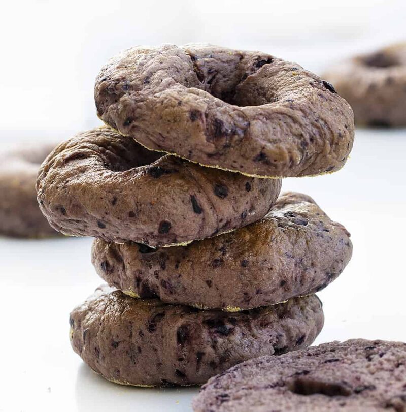 The BEST Blueberry Bagels - i am baker