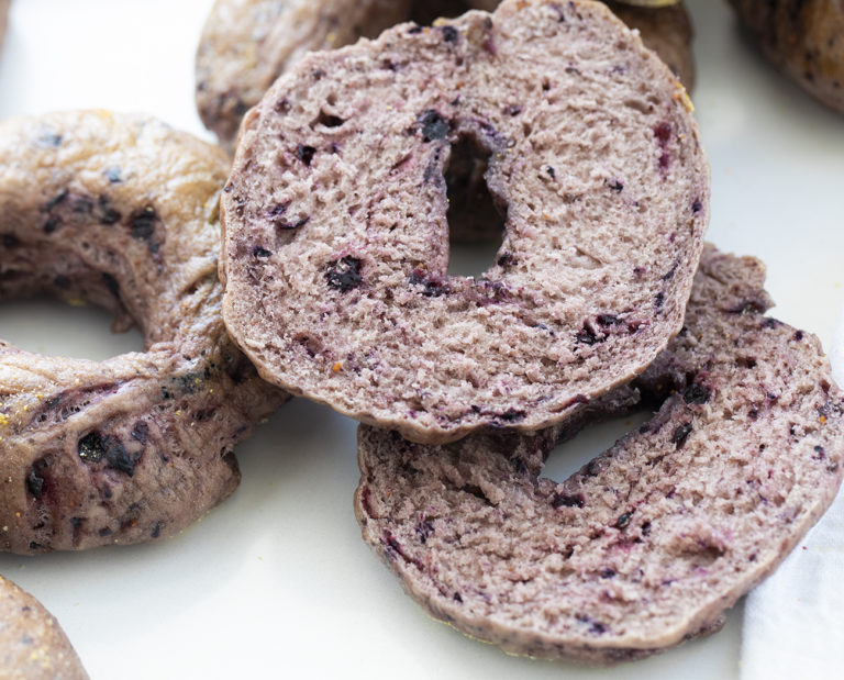 The BEST Blueberry Bagels - i am baker