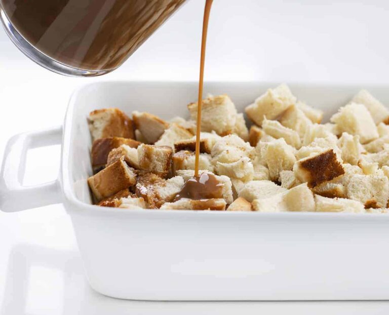 Chocolate Caramel Bread Pudding - i am baker