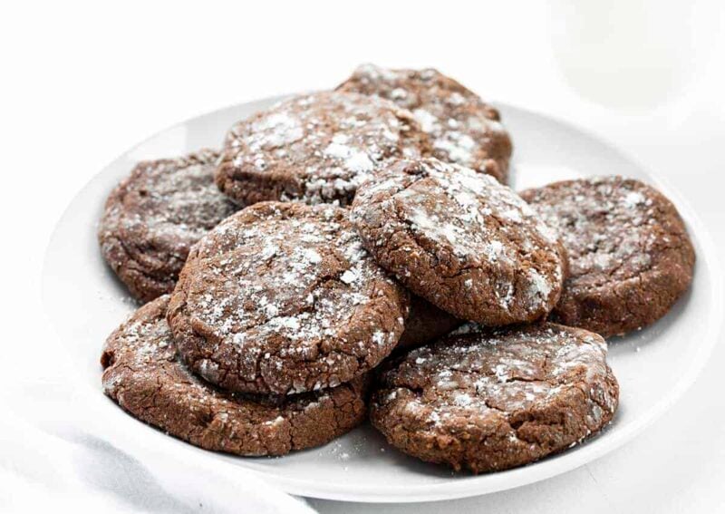 Chocolate Ooey Gooey Butter Cookies - i am baker