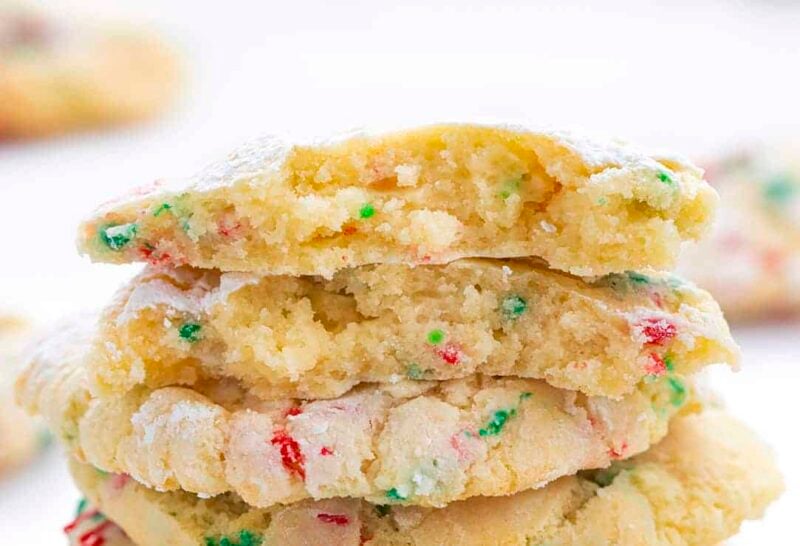 Christmas Ooey Gooey Butter Cookies - i am baker