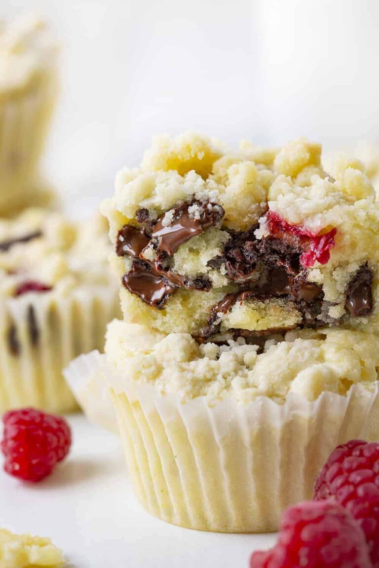 The BEST Raspberry Chocolate Muffins - i am baker