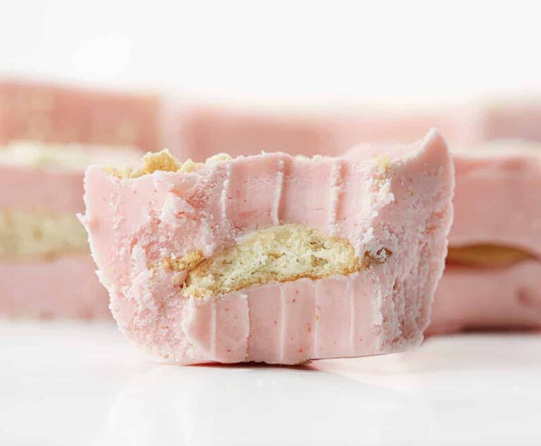 Strawberry Shortcake Fudge - i am baker