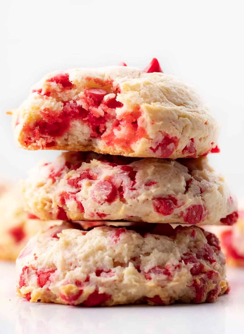 Cherry Chip Cookies - i am baker