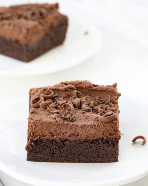 Chocolate Mousse Brownies - i am baker