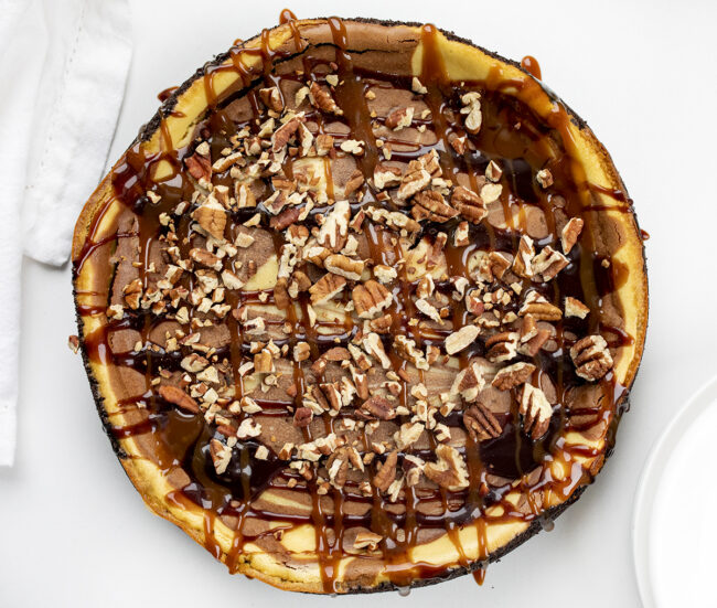 Turtle Cheesecake - i am baker