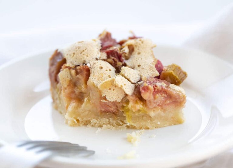 Rhubarb Bars - i am baker