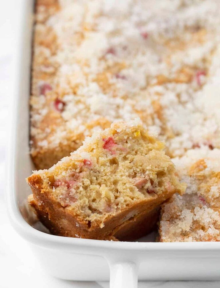 Rhubarb Cake - i am baker