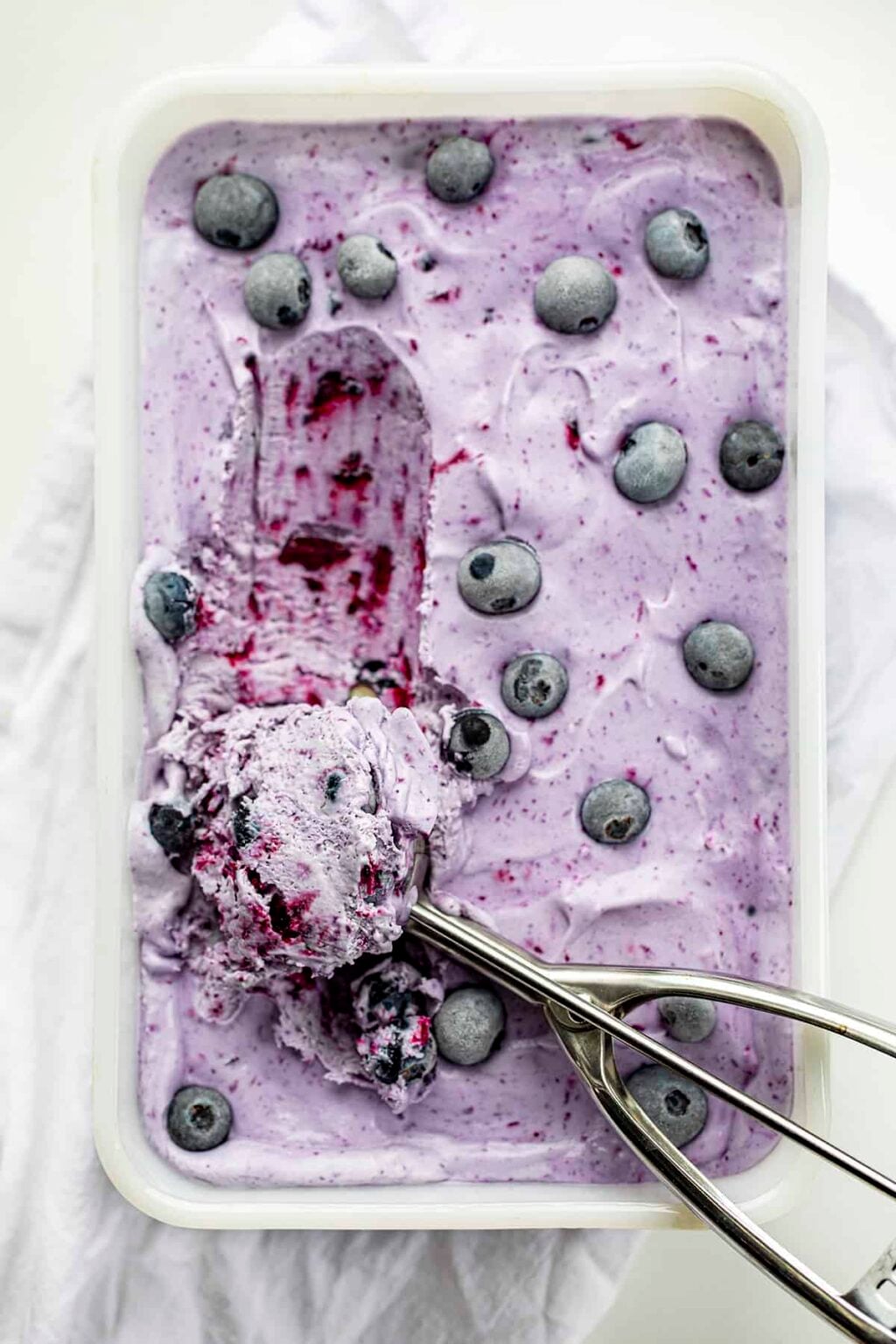 Blueberry No-Churn Ice Cream - i am baker