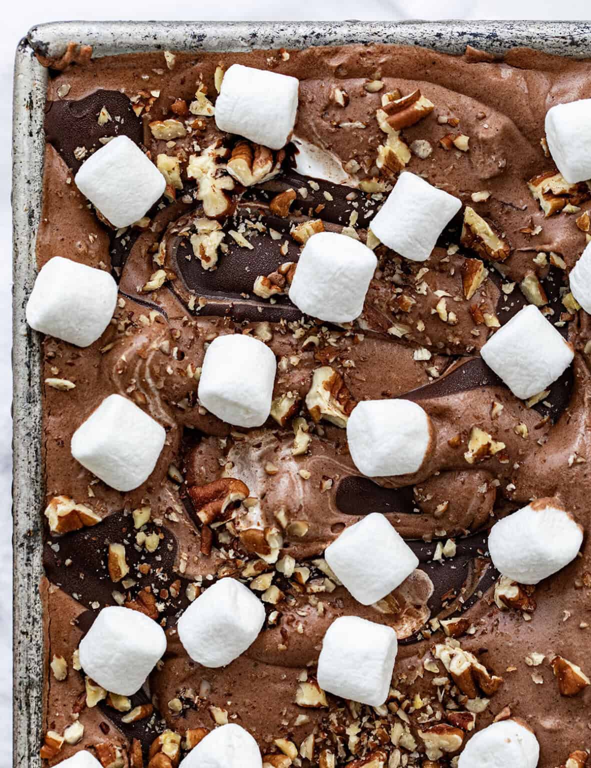 No-Churn Rocky Road Ice Cream - i am baker