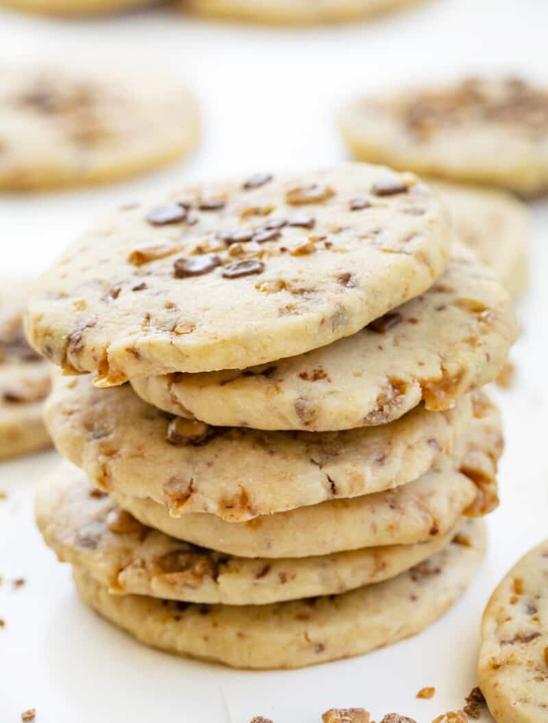 Toffee Icebox Cookies - i am baker