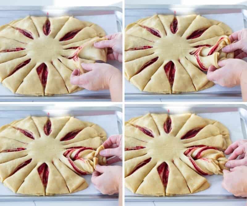 Cranberry Orange Star Bread - i am baker