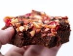 Cherry Chocolate Magic Brownies - i am baker