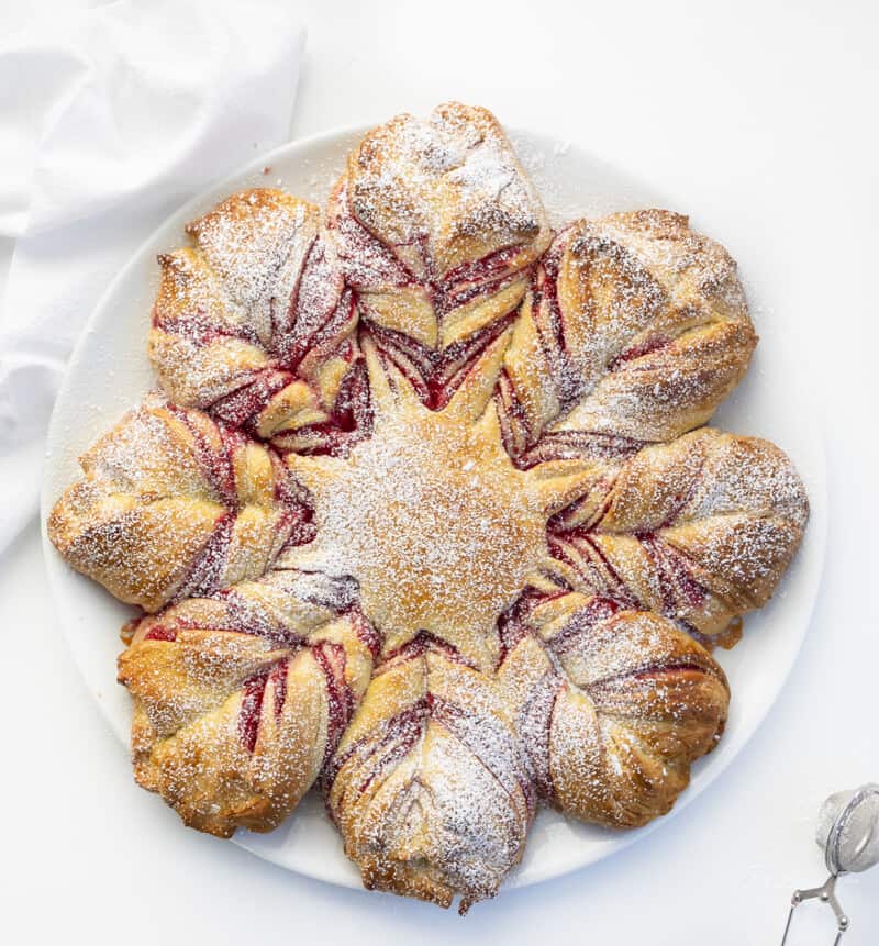 Cranberry Orange Star Bread - i am baker