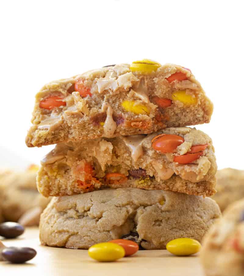 Reese's Pieces Peanut Butter Cookies - i am baker