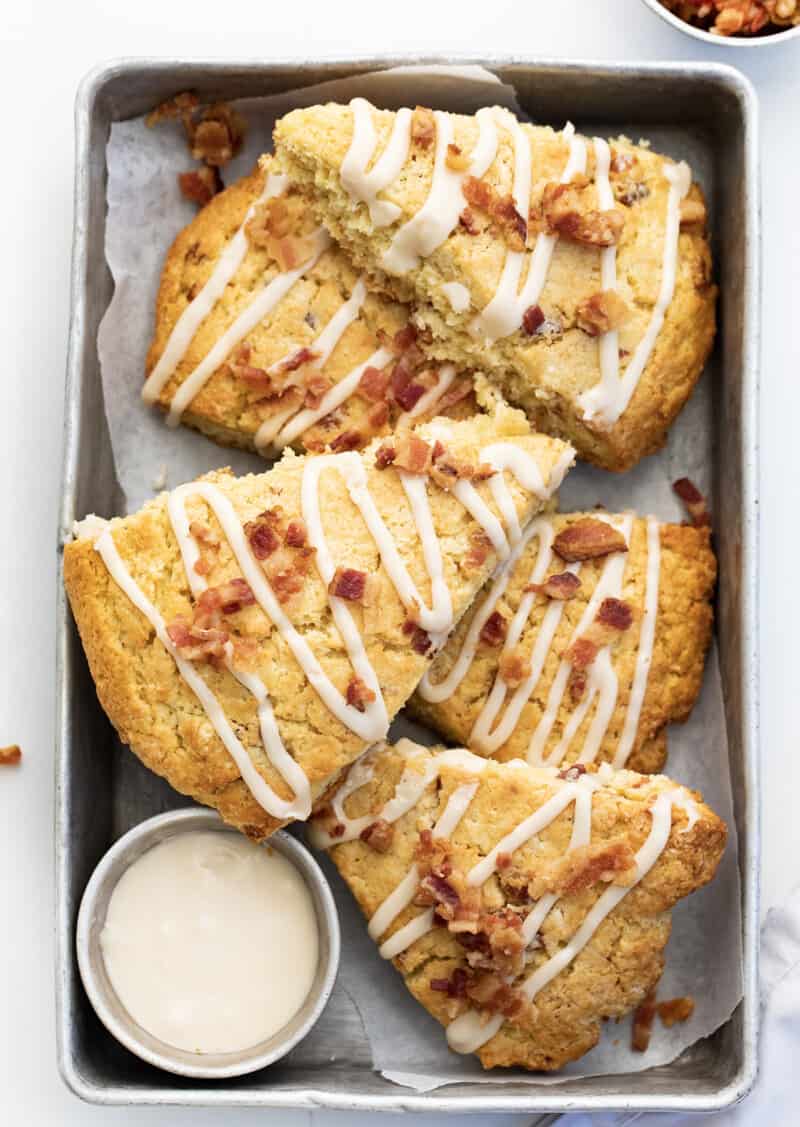 Maple Bacon Scones - i am baker