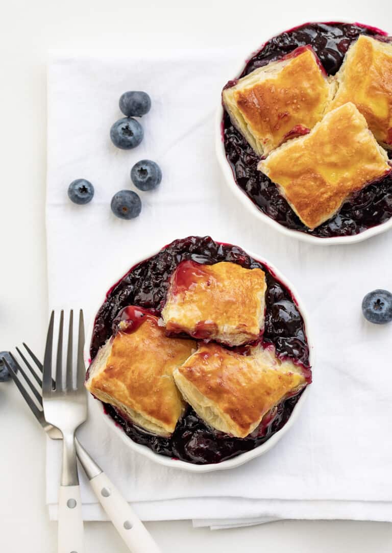 Blueberry Puff Pastry Bake - i am baker