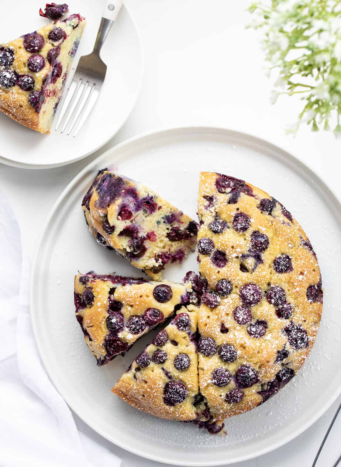 Easy Blueberry Breakfast Cake - i am baker