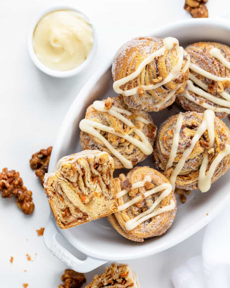 Carrot Cake Cruffins - i am baker