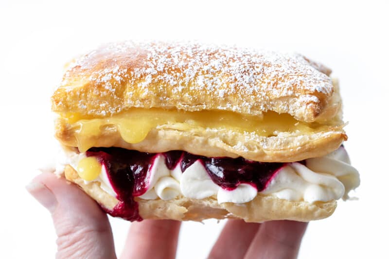 Blueberry Lemon Napoleon - i am baker