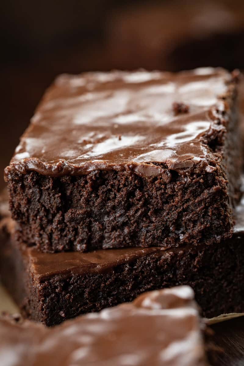 Double Fudge Brownies - i am baker