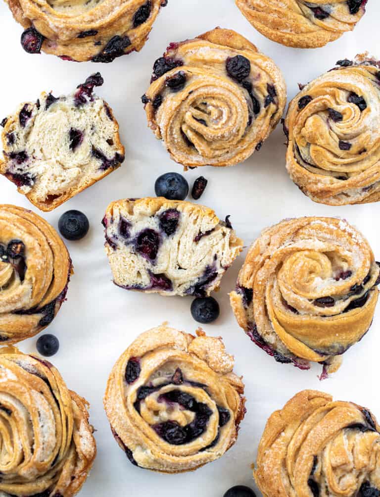 Blueberry Cruffins - i am baker