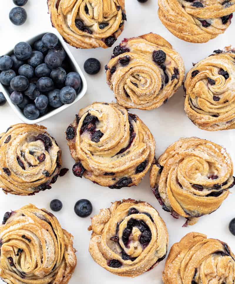 Blueberry Cruffins - i am baker