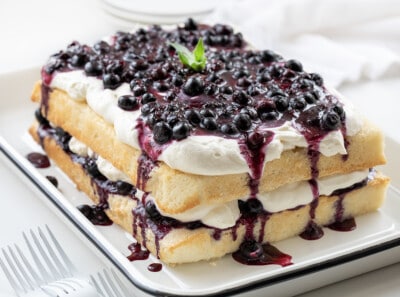 Sheet Pan Blueberry Shortcake - i am baker