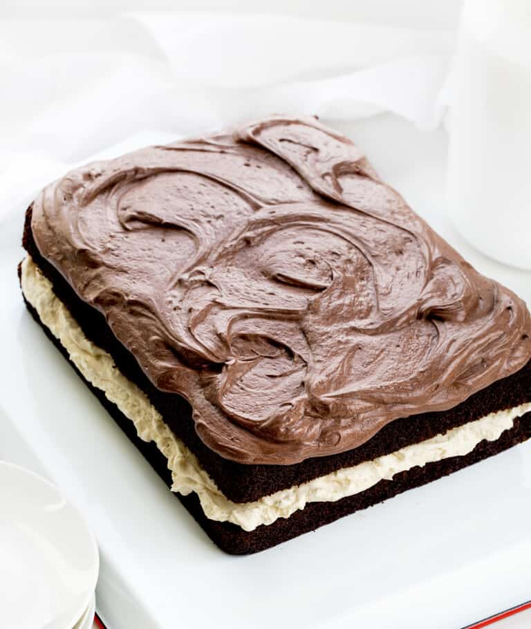 Ding Dong Sheet Cake - i am baker