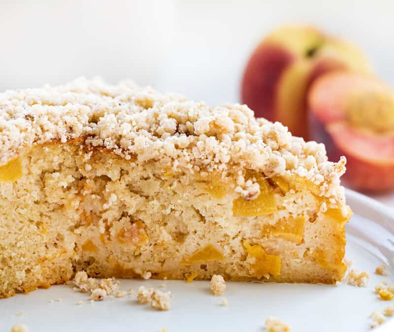 Peach Cake - i am baker