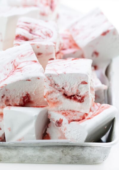 Strawberry Marshmallows - i am baker