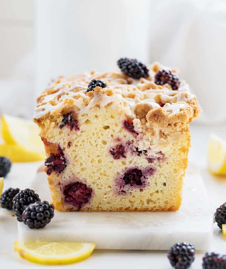 Blackberry Lemon Loaf - i am baker