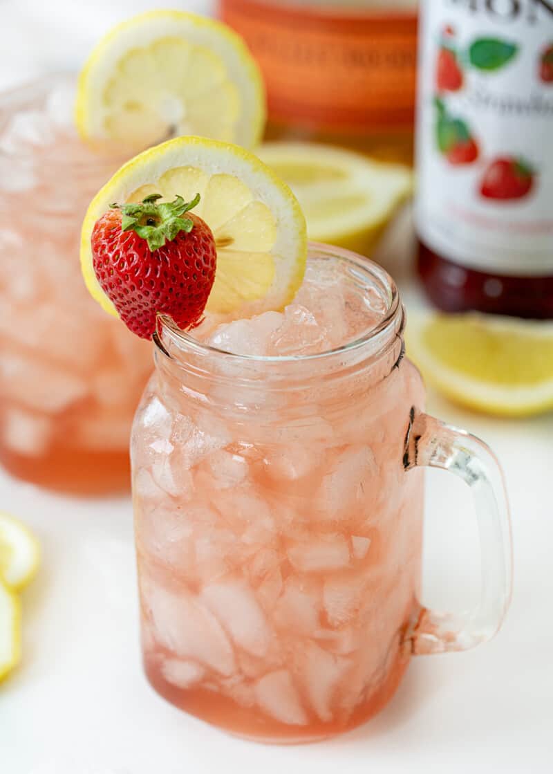 Whiskey Strawberry Lemonade - i am baker
