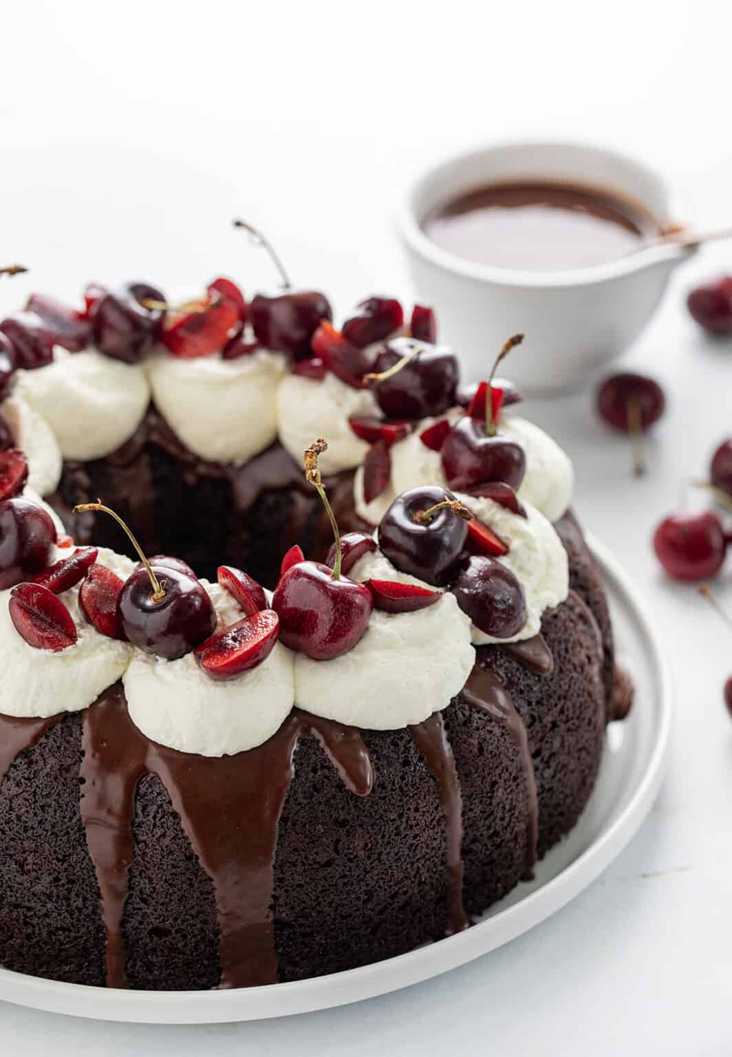 Black Forest Bundt Cake - i am baker