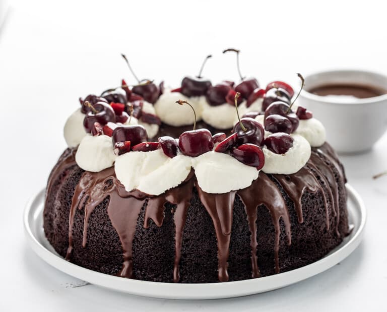 Black Forest Bundt Cake - i am baker