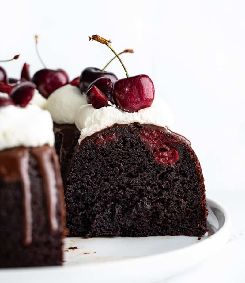 Black Forest Bundt Cake - i am baker