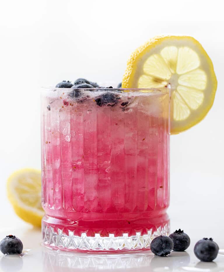 Spiked Blueberry Lemonade - i am baker
