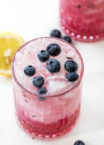Spiked Blueberry Lemonade - i am baker