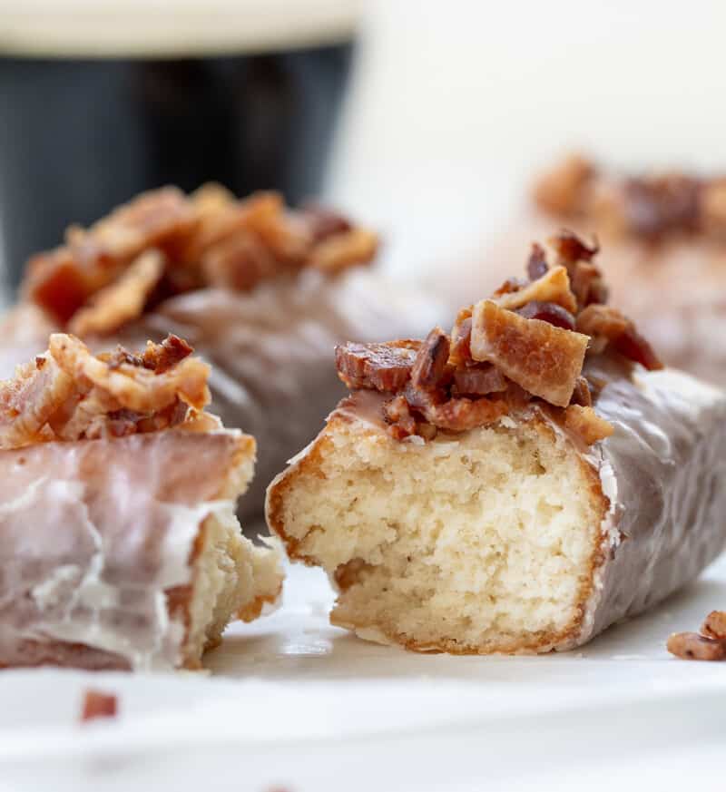 Maple Bacon Donut Sticks - i am baker