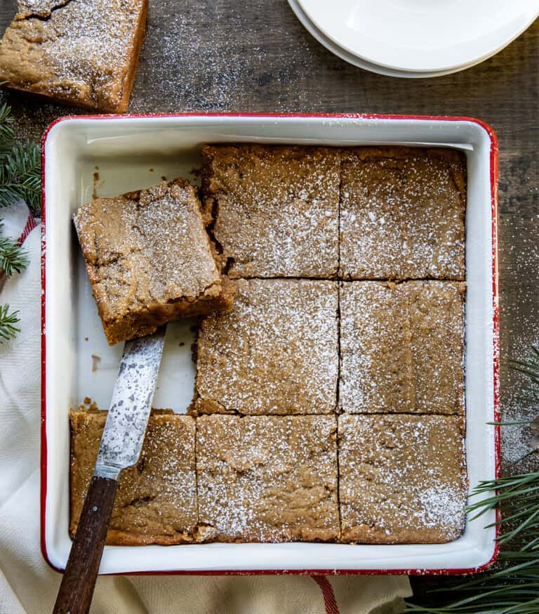 Gingerbread Brownies - i am baker