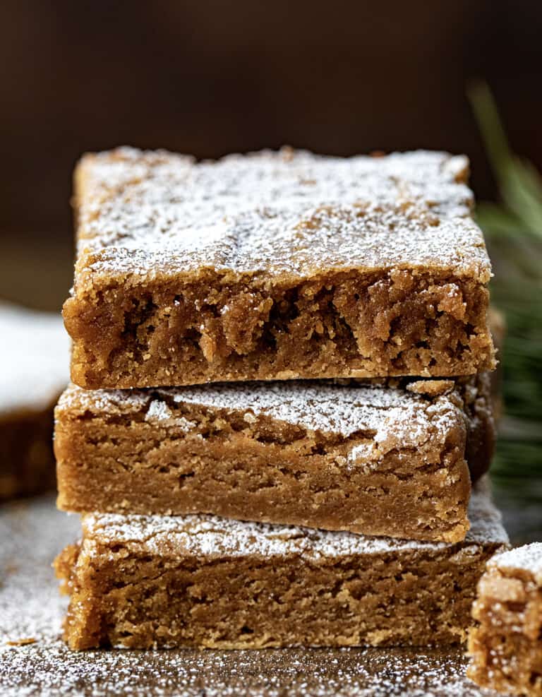 Gingerbread Brownies - i am baker