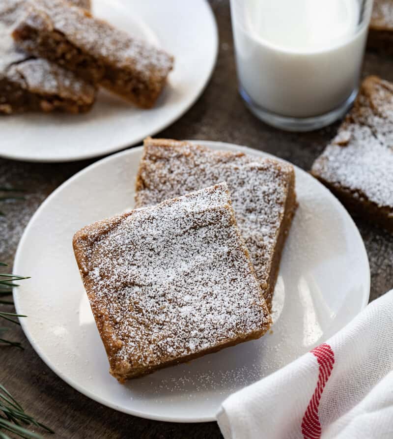 Gingerbread Brownies - i am baker