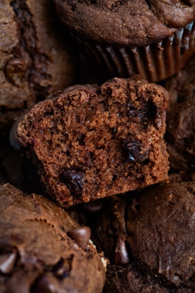 Chocolate Cream Cheese Muffins - i am baker